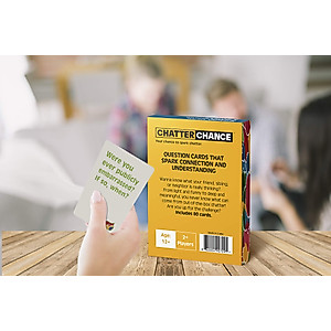 ChatterChance Conversation Starter for Teens | Exciting, Fun Conversation Games with Question Cards That Spark Connection & Understanding | Thought-Provoking Card Games for Teens with 80 Questions