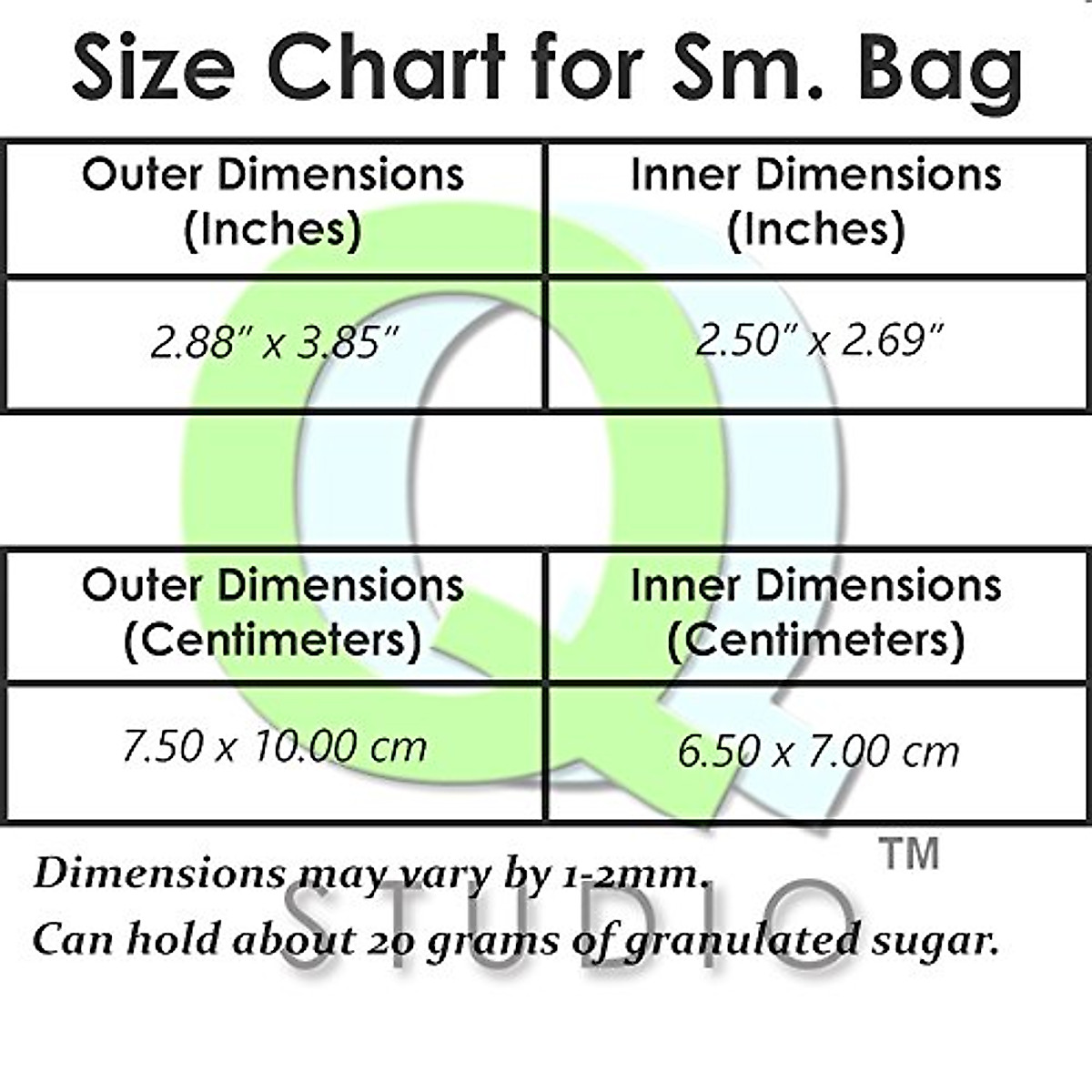 100x Premium Double-Sided Foil Mylar Flat Ziplock Bag 7.5x10cm (3x4") (Green)