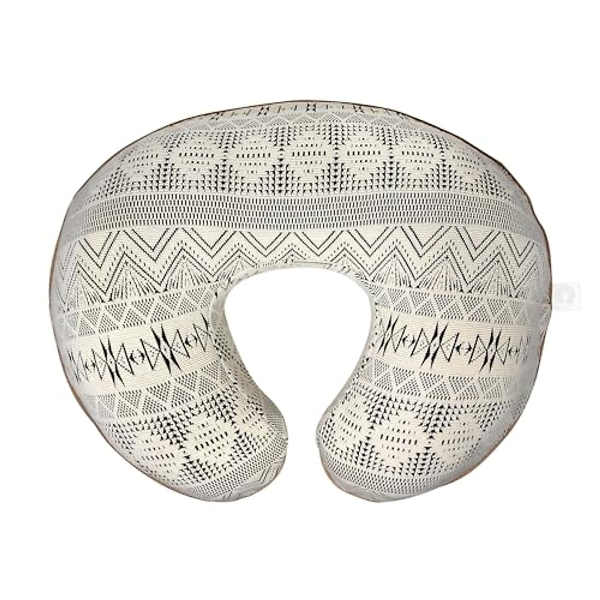 Boppy Nursing Pillow Luxe Original Support, Sand and Ash Boho, Ergonomic Nursing Essentials for Bottle and Breastfeeding, Firm Hypoallergenic Fiber Fill, with Textured Knit Nursing Pillow Cover
