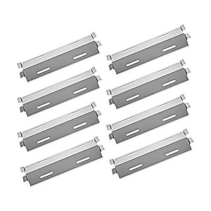 Damile Stainless Steel Grill Heat Plates Heat Shield Burner Cover Flame Tamer, BBQ Gas Grill Replacement Parts for Members Mark GR2039201-MM-00, Bakers and Chefs ST1017-012939, Outdoor Gourmet CG3023E