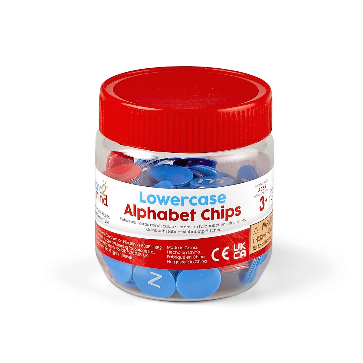 hand2mind Lowercase Alphabet Chips, Toddler Learning Letters for Spelling, Learn to Spell for Kids, Reading Tools for Kids, Science of Reading Manipulatives, Teaching Supplies Kindergarten