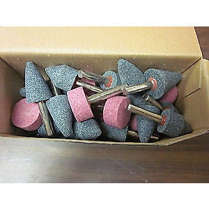 50pc GIT INDUSTRIAL TOOL MOUNTED GRINDING STONE ASSORTMENT BITS 1/4" DRILL MSA50