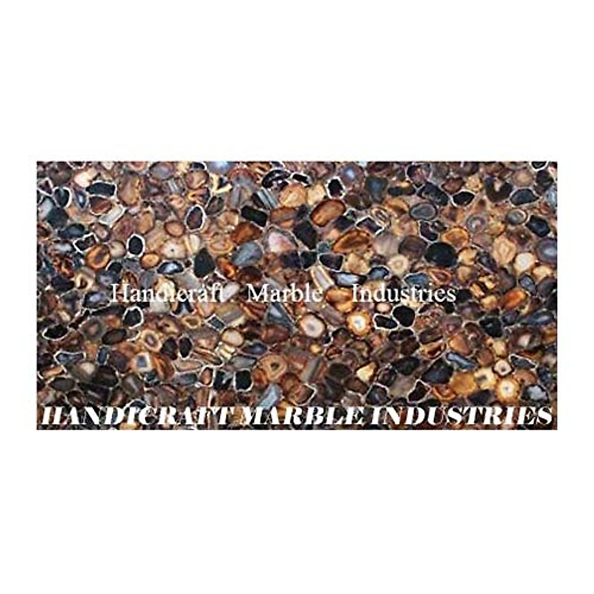 24"x18" Mix Multi Colour Agate Table Top Rectangular Table, Center Table, Coffee Table, Patio Table, Hallway Table, Living Room Furniture