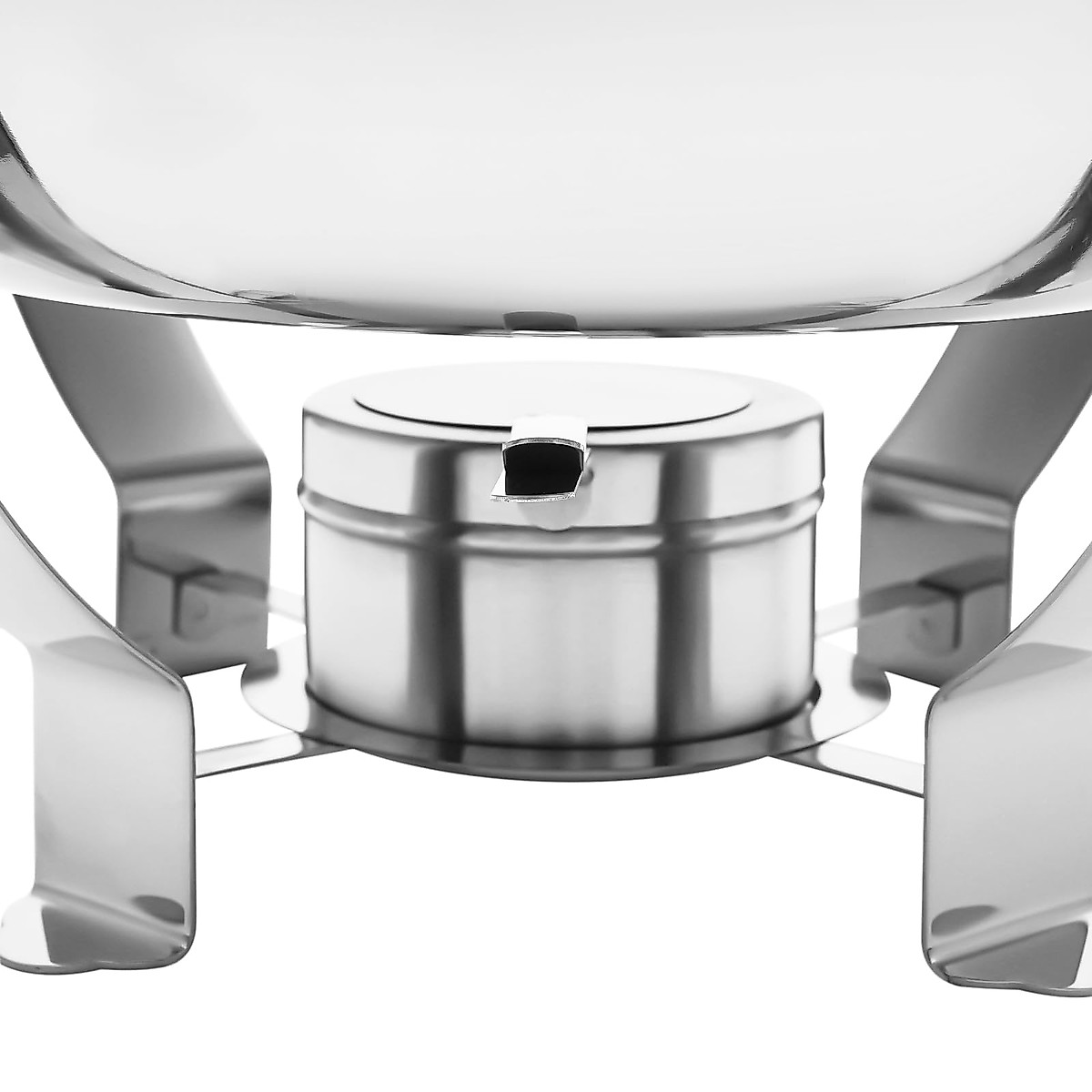 Chafing Dish Buffet Set Gold/Silver,4.5L Round Stainless Steel Chafer, Buffet Servers and Warmers Set Warming Tray for Wedding, Parties, Banquet, Events (Silver)