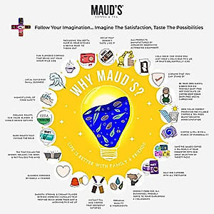 Maud's Dark Roast Decaf Coffee (Decaf Tall Dark and Handsome) 100ct. Solar Energy Produced Recyclable Single Serve Decaf Dark Roast Coffee Pods, 100% Arabica Coffee California Roasted, KCup Compatible