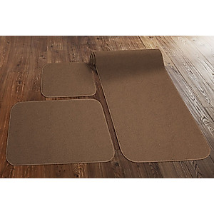 Prest-O-Fit 5-0264 Decorian 3 Piece RV Rug Set Caramel Brown