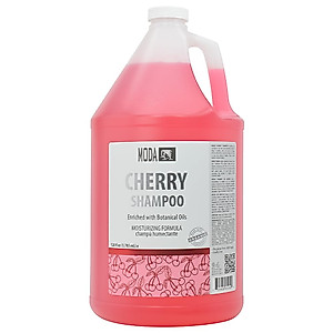 MODA - Moisturizing Shampoo for All Hair Types, Cherry, 128 Oz, Professional - Deeply Cleanses and Conditions, Strengthens, Restores and Shine your Hair