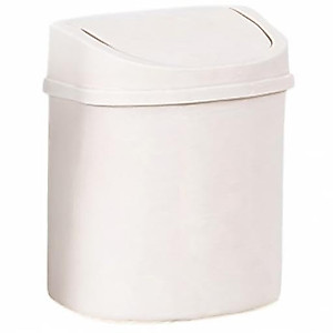 ANZAGA Small Trash Can, Mini Desktop Trash Can, Waste Bin with Lid, Creative Small Paper Basket Wastebasket for Home Bathroom Bedroom Car Interior