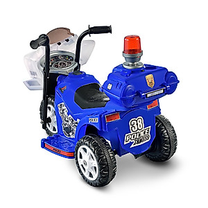 Kid Motorz Lil Patrol 6V, Blue and White (0286)