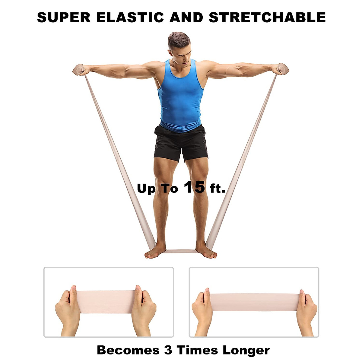 FRESINIDER Elastic Bandage Wrap 4 Pack(2 X 3" + 2 X 4" Wide Rolls) + 24 Clips | Stretch Compression Bandage Stretches up to 15ft | Ideal for Medical, Sports, Sprains, Calf, Ankle & Foot