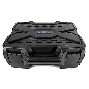 CASEMATIX Travel Case Compatible with Xbox One S - Hard Shell Carrying Case with Protective Foam Compartments for Console, Controller, Power Adapter, Games and More Accessories, Case Only