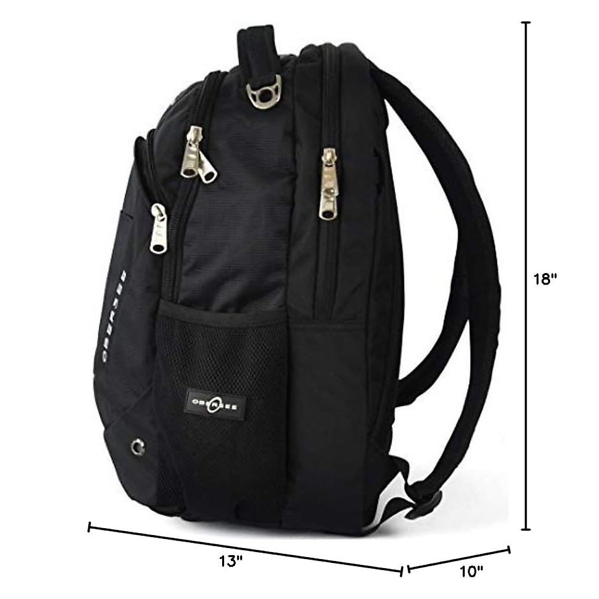 Obersee Oslo Diaper Bag Backpack with Detachable Cooler, Silver Grey