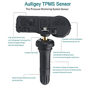 Aulligey 56029479AB Tire Pressure Sensor 315MHz Tire Pressure Monitoring Sensor TPMS (4 PCS) for Chrysler Dodge Jeep Ram Replaces OE# 56029465AB 56029479AA 56053030AB