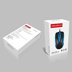 COOLERPLUS Wired Mouse, 1200DPI, Rainbow Breathing Light, USB Computer Mouse for Kids/School/Office/Home/Gaming Mouse, Compatible with Windows for PC, Laptop, Desktop, MacBook(White)