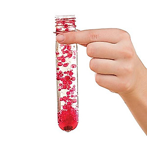 Steve Spangler's Large Plastic Test Tubes with Caps, Test Tubes for Kids, 15 Pack