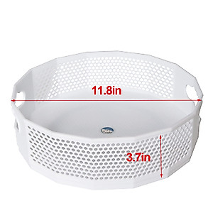 1 Piece Kitchen Large Spice Turntable Plastic Storage Rotating Tray, Storage Basket, Food Rack (White)