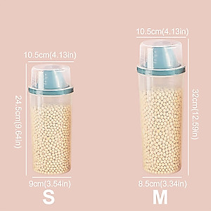 BPA Free Food Storage Container with Lids and Pour Spout Large Airtight Storage for Kitchen and Pantry Organizer for Spaghetti Sugar Rice Cooker Pasta Cereal Spices Dry Goods Baking Supplies