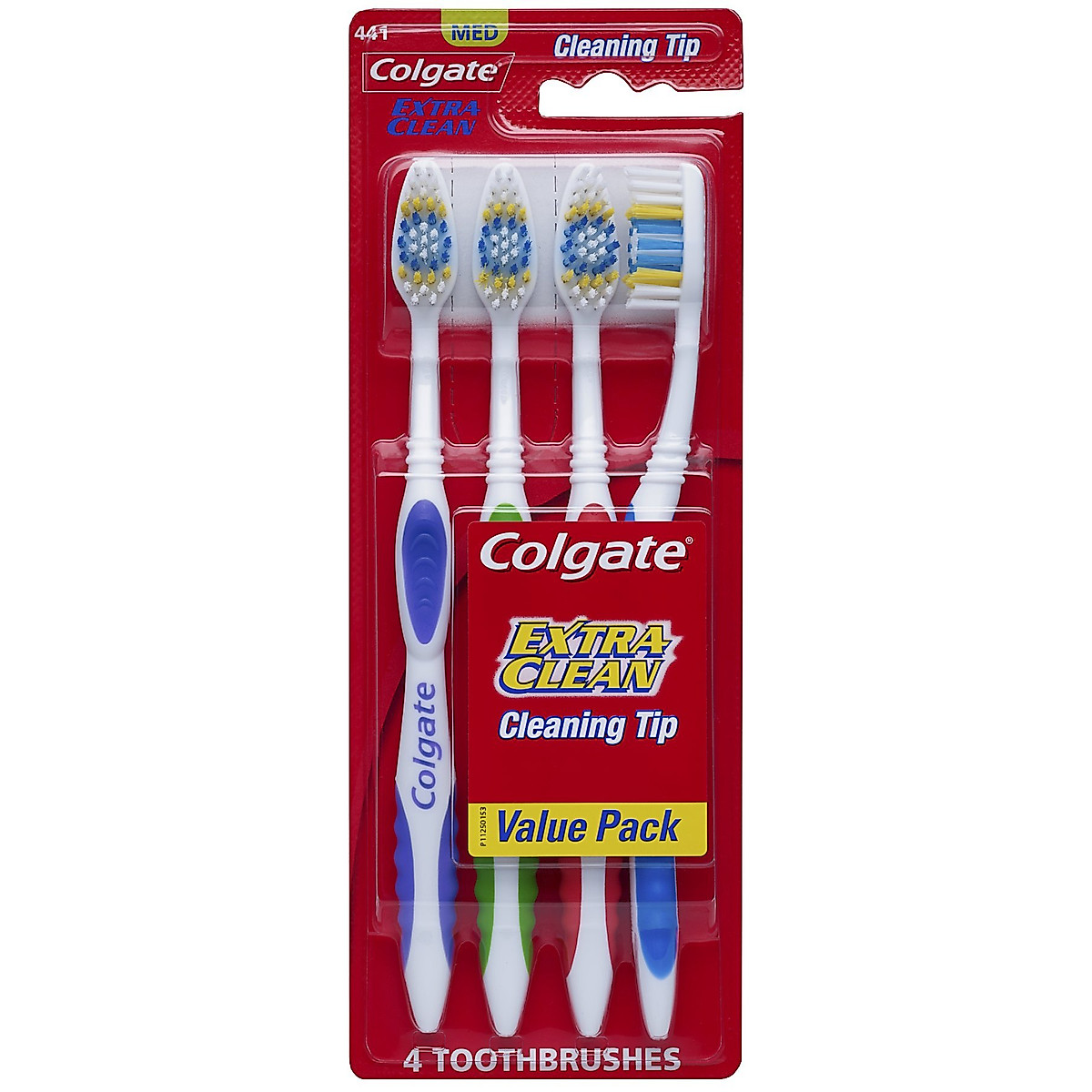 Colgate Extra Clean Full Head, Medium Toothbrush, 4 Count (Pack of 1)