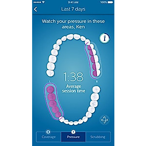 Philips Sonicare DiamondClean Smart 9750 Rechargeable Electric Power Toothbrush, Lunar Blue, HX9954/56