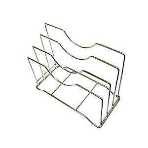 Stainless Steel Wire Chopping Board Holder Cutting Board Rack Kitchen Organizer