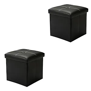 Cabilock 2pcs Shoe Storage Bench Cube Small Stool Chair Entryway Small Chest Shoe Bench Cabinet Bench Clothes Basket Storage Cube Toys Organizer Books Storage Table