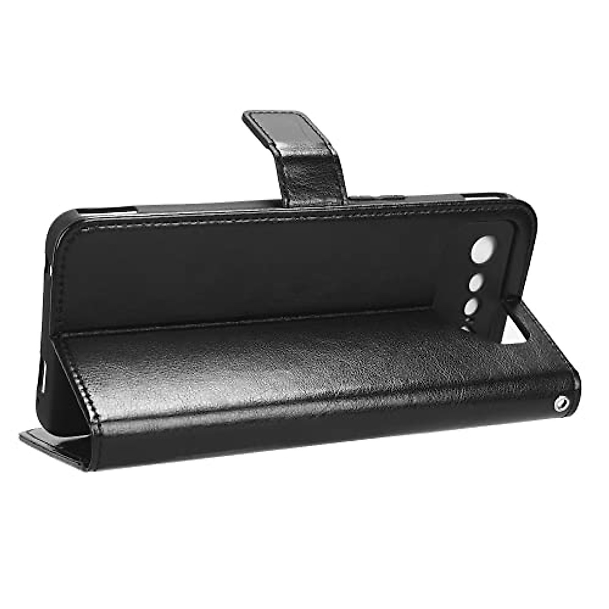 Kukoufey Case for Asus ROG Phone 7 Leather Case,Flip Leather Wallet Cover Case for Asus ROG Phone 7 Ultimate Case Black