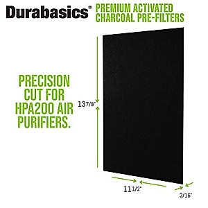 Durabasics 8 Pack Replacement Prefilter for Honeywell HPA200 | Carbon Pre Filter Replacements for Honeywell Prefilter A, Honeywell Air Filter A, HRF AP1, HRF-A200, and HPA200 Honeywell Filters