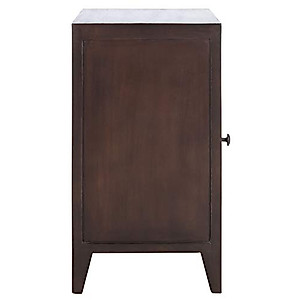 Safavieh Home Thea Brown 1-door Carved Mandala Nightstand