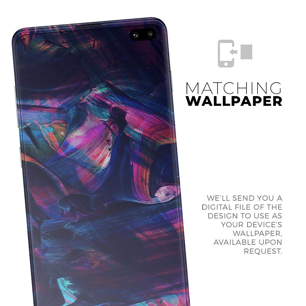 DesignSkinz Liquid Abstract Paint Remix V36 Protective Vinyl Decal Wrap Skin Cover Compatible with The Samsung Galaxy S20 (Screen Trim & Back Glass Skin)