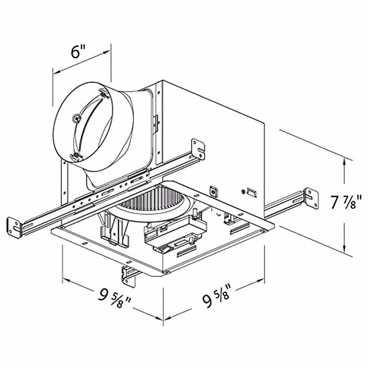 Delta Breez Signature Exhaust Bath Fan Energy Efficient Quiet Operation Motor with Full Speed Adjustable and LED Indicator Light, 80/110 CFM, White