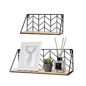 TIMEYARD Floating Shelves Teen Girl Room Decor, Wall Mounted Shelf Wood Shelves for Wall, Wall Shelves for Bedroom, Living Room, Bathroom, Kitchen