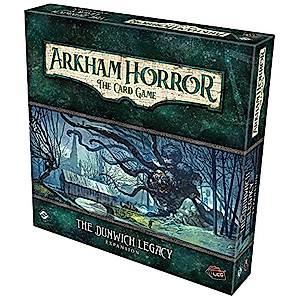 Fantasy Flight Games Arkham Horror The Card Game The Dunwich Legacy Deluxe EXPANSION - Continue the Mythos Adventure! Cooperative Living Card Game, Ages 14+, 1-4 Players, 1-2 Hour Playtime,