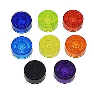 Dopro Guitar Effect Pedal Footswitch Toppers Effect Foot Nail Caps Pedal Protection Cap with Multi Colors 8-Pack