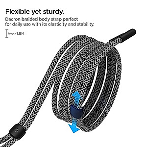 Spigen Universal Adjustable Crossbody Strap Phone Lanyard - Black