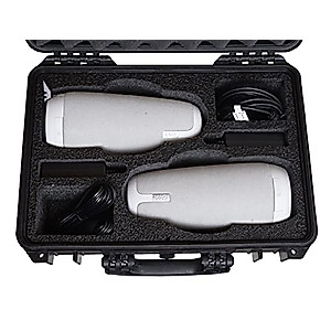 Case Club Case fits 2 Meeting Owl Conference Cameras - Travel & Storage Case Fits x2 Meeting Owl Standard, Pro, 2 or 3 - Pre-Cut Foam is Ready To Go Out of The Box - Holds Expansion Mic, Cords, Acc. & Lock Adapter
