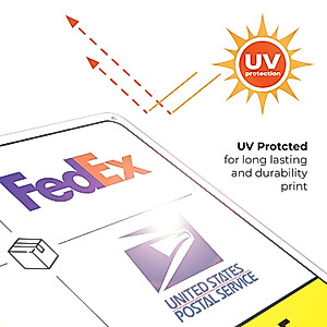 Sigo Signs Package Delivery Custom Sign, 10x14 Inches, Rust Free .040 Aluminum, Fade Resistant, Made in USA by Sigo Signs