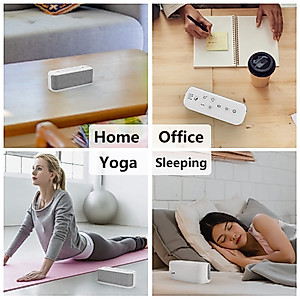 White Noise Sound Machine for Sleeping Baby Adults Kids-Portable Sleep Sound Therapy Machine, USB Rechargeable, 42 Soothing Sounds, Auto-Off Timer, 8 Volume Control & AC Adapter Included for Office