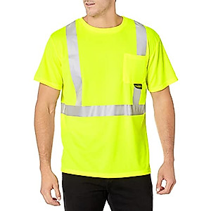 Radians unisex adult St11 Industrial Safety Shirt Short Sleeve, Safety Green, X-Large US