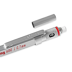 rOtring 600 Mechanical Pencil, 0.7 mm, Silver
