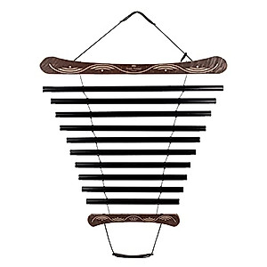 Meinl Sonic Energy Meditation Flow Chimes for Relaxing Sound Healing with Mallet and Bag, Black (MFC10EMIBK)