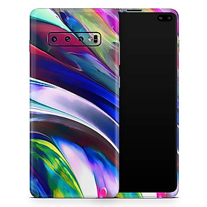 DesignSkinz Blurred Abstract Flow V42 Protective Vinyl Decal Wrap Skin Cover Compatible with The Samsung Galaxy S20 (Screen Trim & Back Glass Skin)