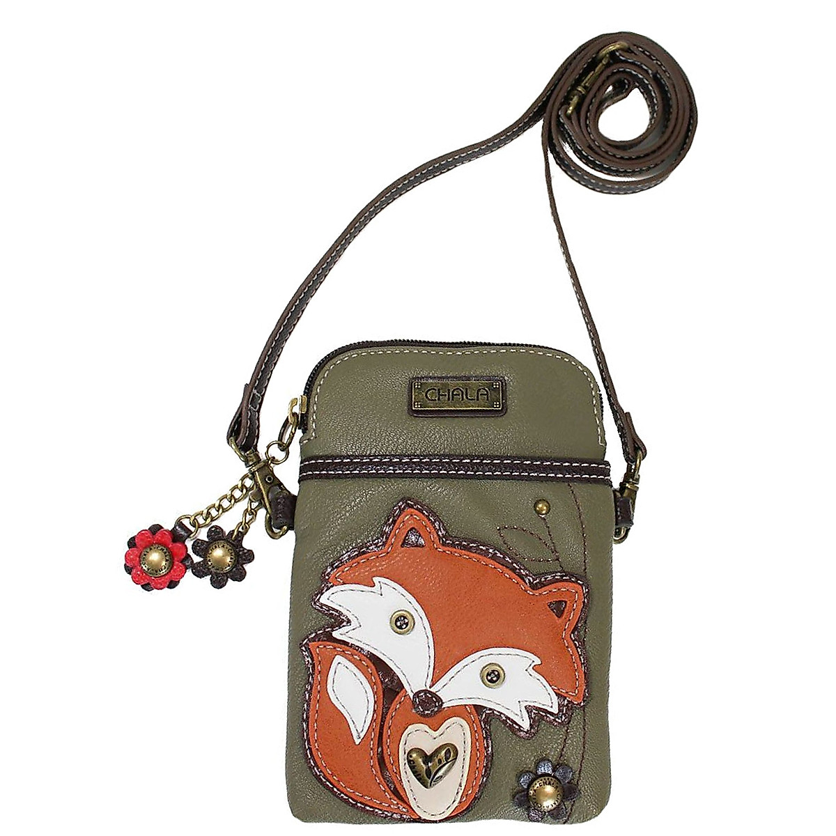 Chala Fox Cellphone Crossbody Handbag - Convertible Strap