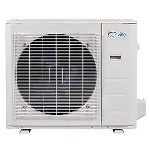 Senville SENA-18HF/D Dual Zone Mini Split Air Conditioner Heat Pump, 18000 BTU, Works with Alexa, White