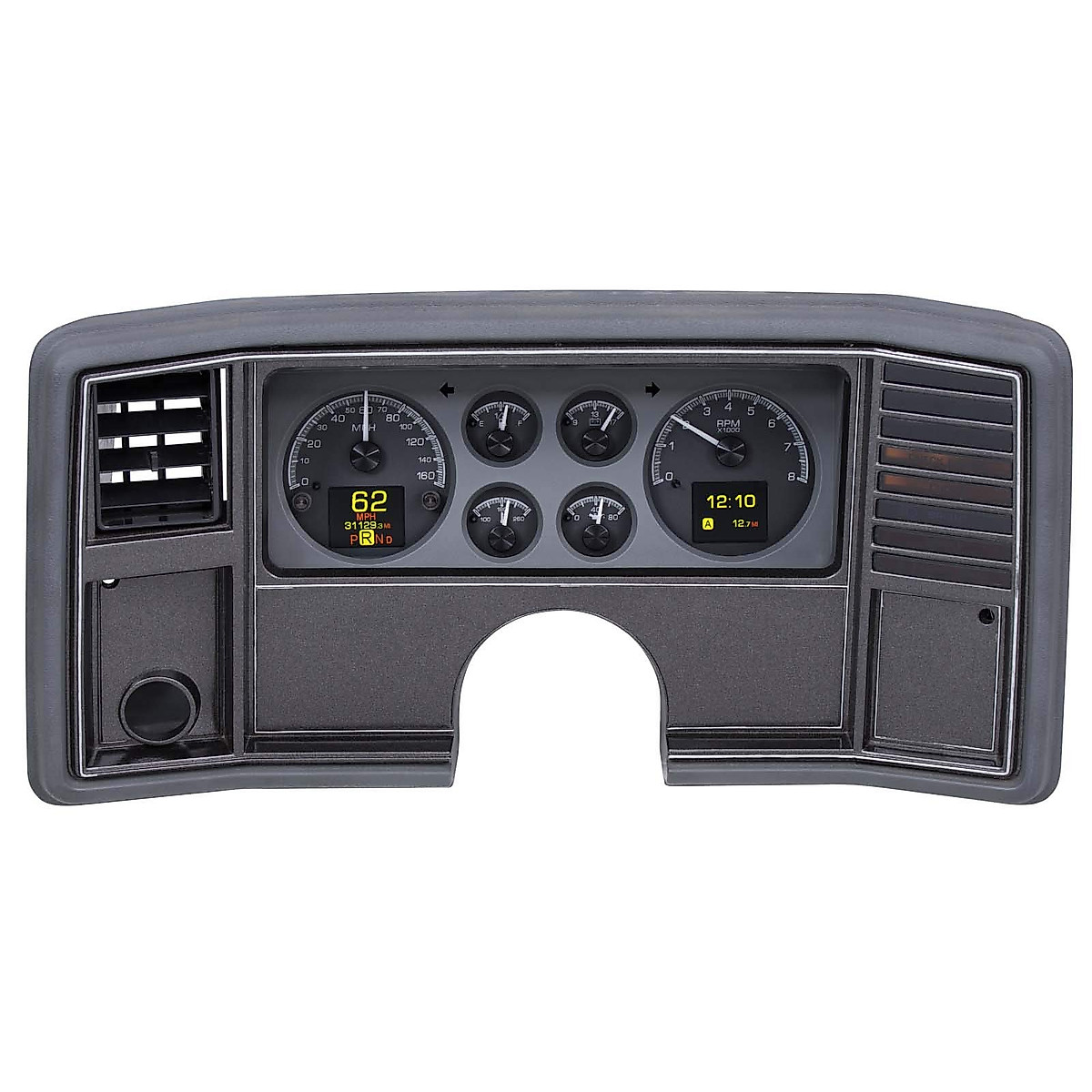 Dakota Digital 78-88 Chevy Monte Carlo Customizable Gauge Kit Black HDX-78C-MC-K