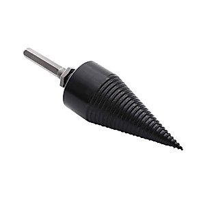 Cabilock Firewood Log Splitter Drill Bit Wood Splitter Cone Drill Bits Heavy Duty Drill Screw Cone Driver for Hand Drill 32mm