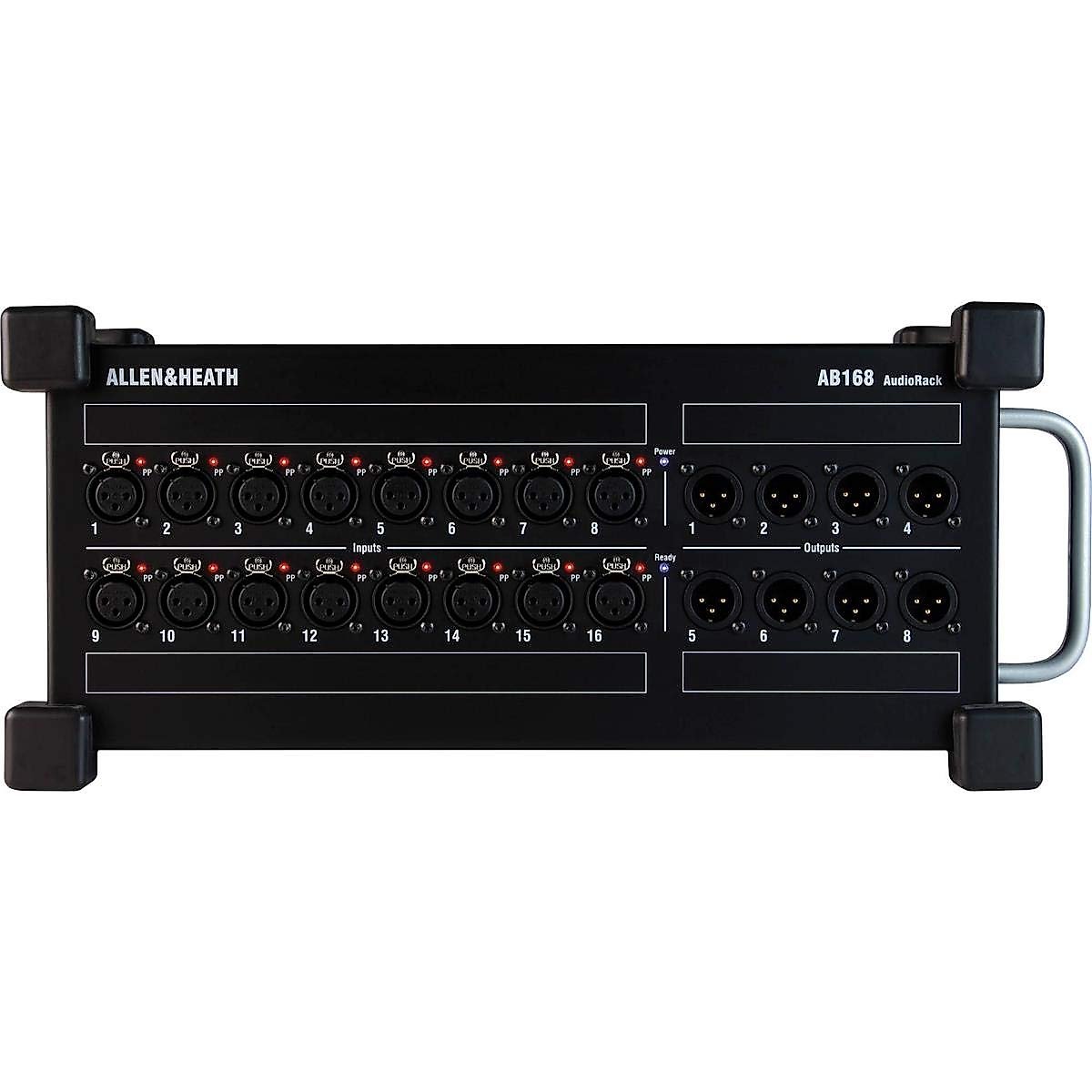 Allen & Heath AB168 Remote Audio Rack/Portable Stage Box for GLD and Qu Series, 16 XLR Input, 8 XLR Output (AH-AB-168)