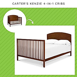 Universal Twin-Size & Full-Size Conversion Kit Bed Rails for Davinci Cribs (Espresso)