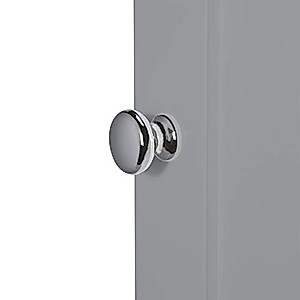 RiverRidge Ashland Single Door Wall, Gray Cabinet