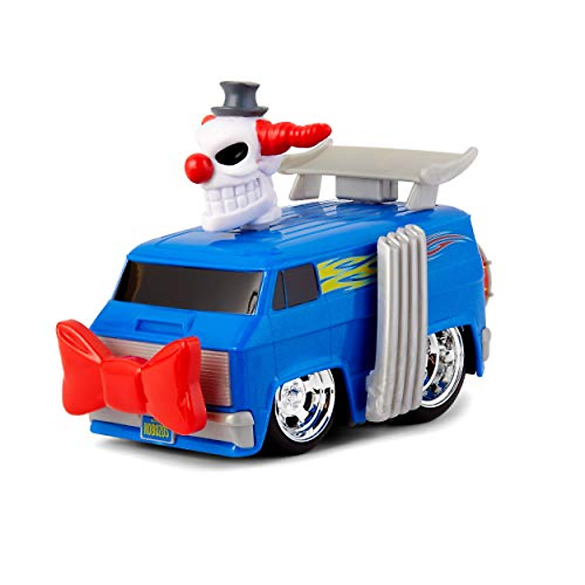 MGA Entertainment Wreck Royale Exploding Crashing 2 Pack Double Trouble Vs. King Cra$H Race Cars with 12 Mix 'N Match Explosive Parts, Multicolor, (Model: 565758)