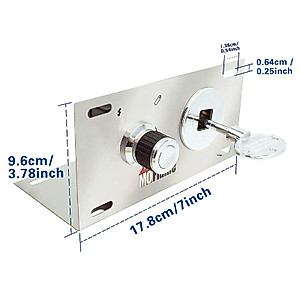 MOFLAME Fire Pit Gas Burner Control Panel Kit,Push Button Igniter with1/2 Straight Gas Key Valve Replacement for Propane Fire Pit Table,Patio Heater Concrete Firepits Outside,Backyard Fireplace